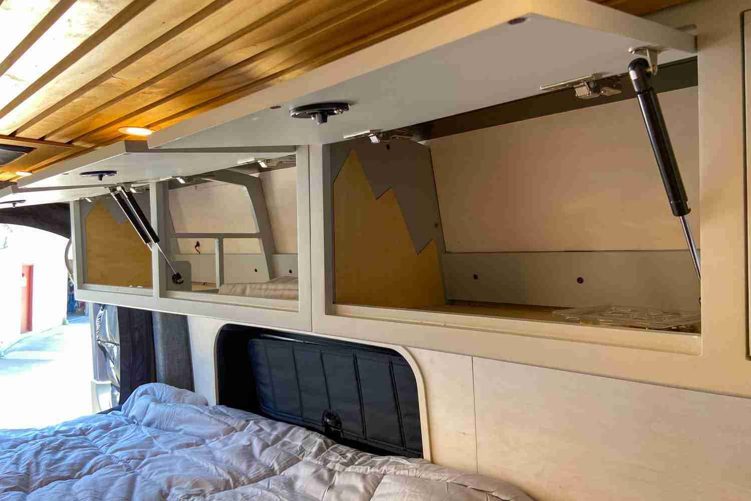 Dodge Promaster Van Baltic Birch Upper Cabinets – Veritas Vans